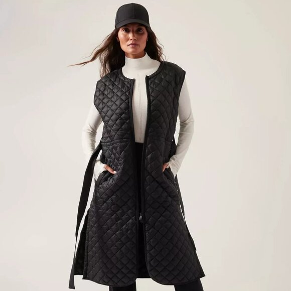 Athleta | Jackets & Coats | Tall Athleta Whisper Featherless Long Vest ...